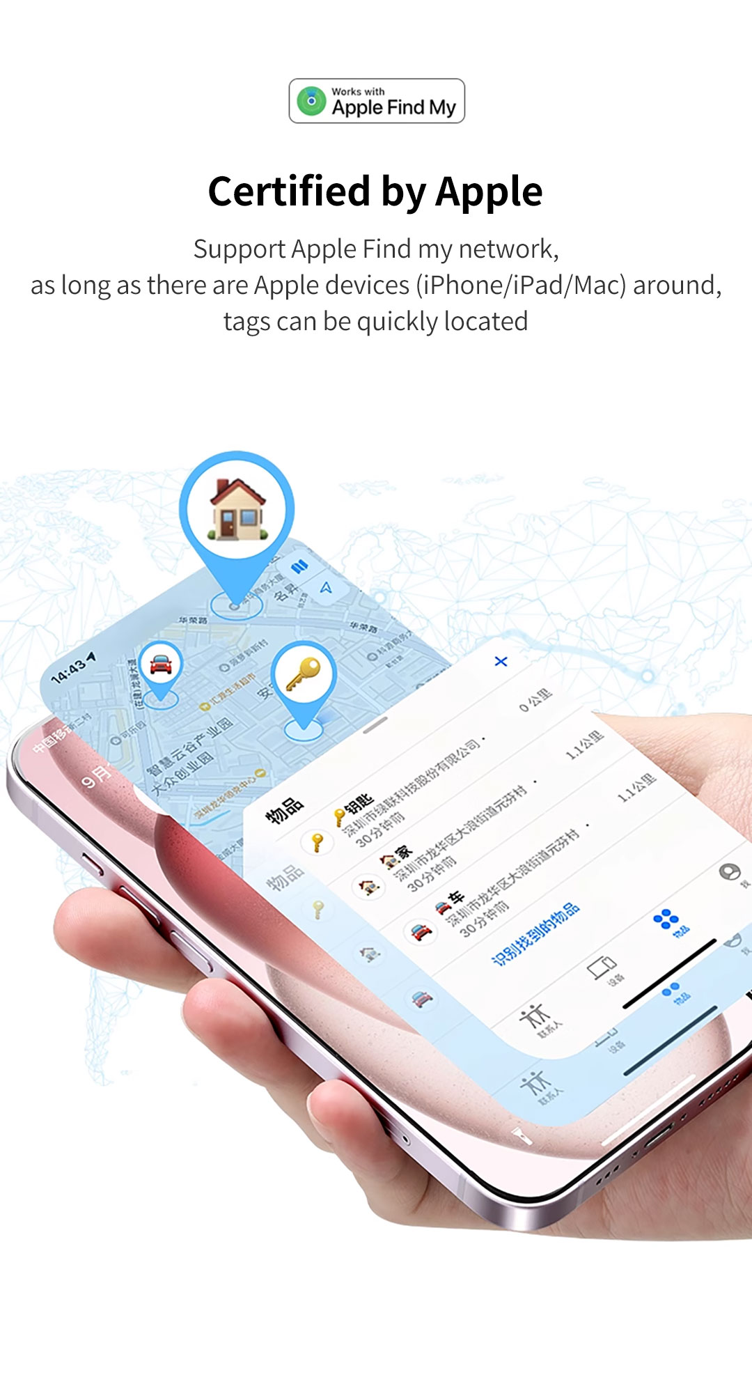 4 PCS Smart Tag Smart Locator Anti Lost Bluetooth Finder tracker ...