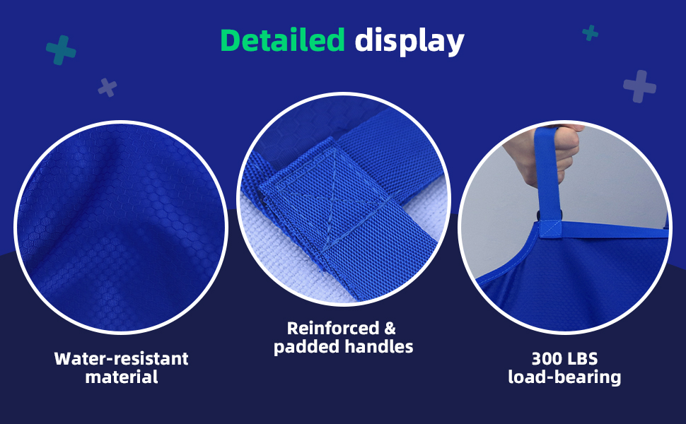 【UniHey】Bedridden Patient Lifting Transfer Belt Positioning Bed Pad Bed ...