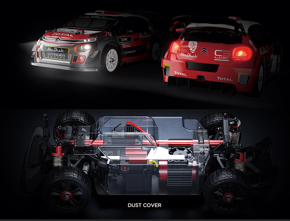 MJX HYPER 14303 WRC C3 1/14 RC Remote Control Car Brushless High-Speed ...