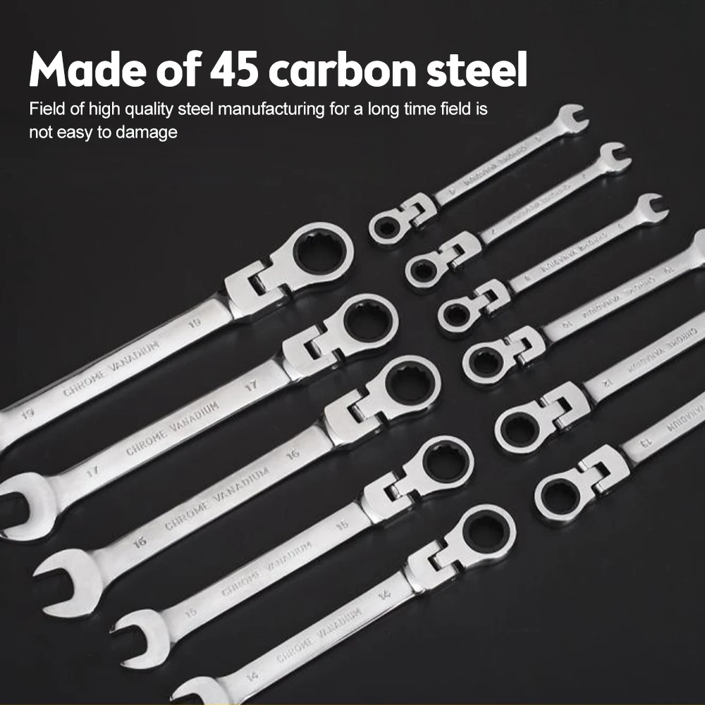 One Piece 10mm Open Wrench Comes with a Foldable Plum Blossom Handle ...