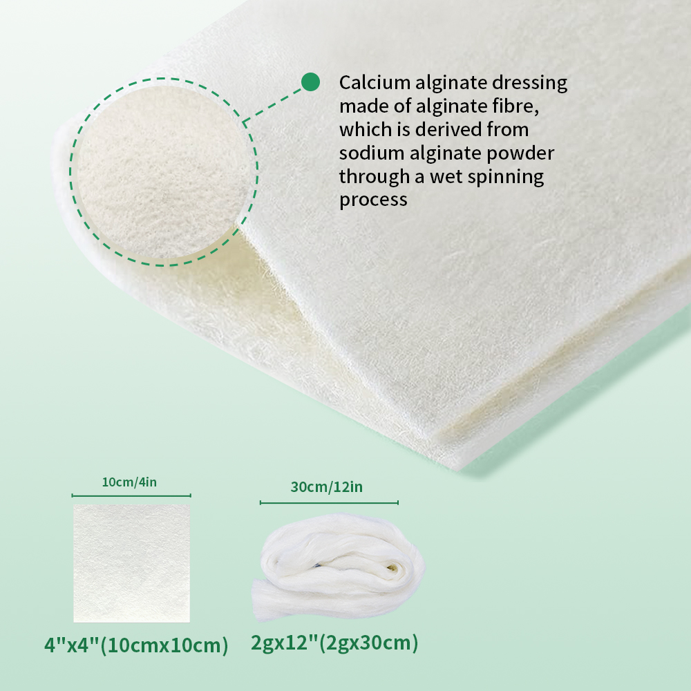 Medical Alginate Dressing Sterile Wound Dressing High absorbent Thin ...