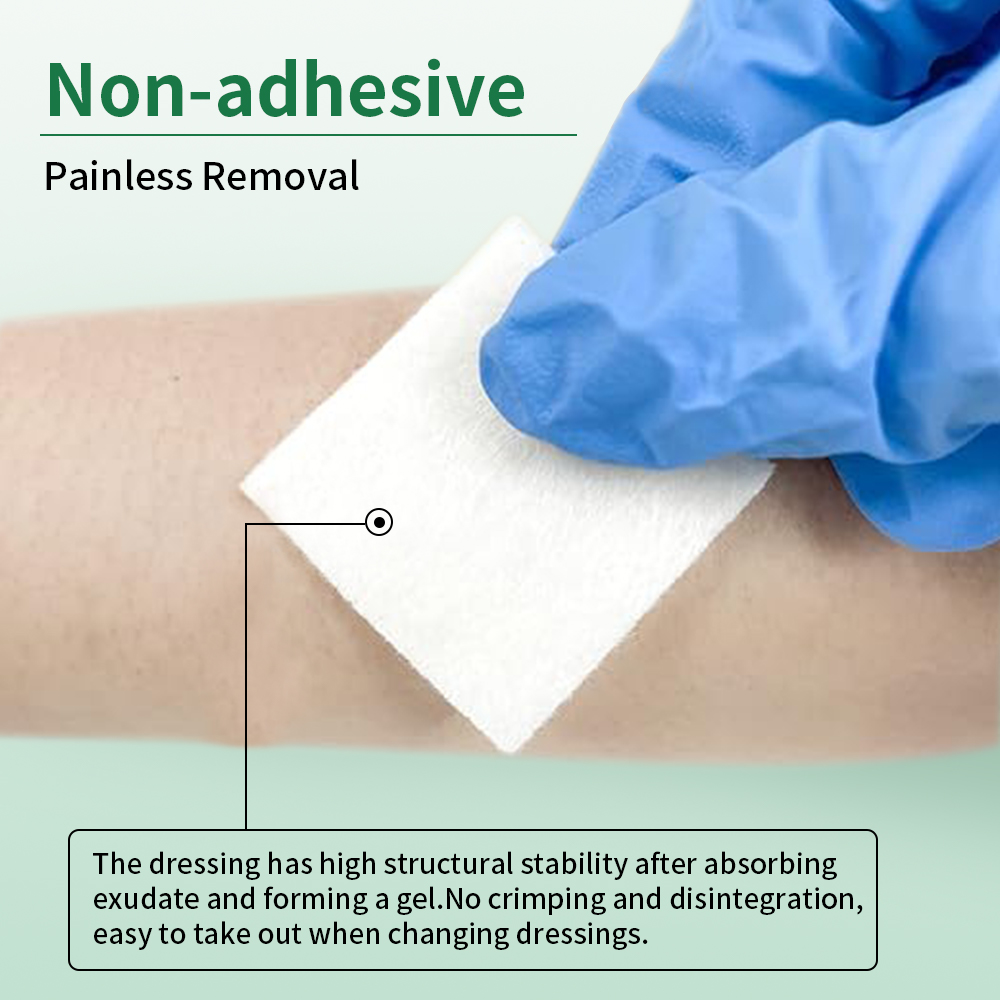 Medical Alginate Dressing Sterile Wound Dressing High absorbent Thin ...