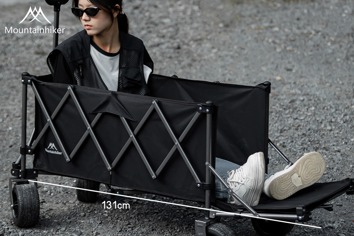 MOUNTAINHIKER 300L Outdoor Travel Cart Trolley Camper Foldable Trolley ...