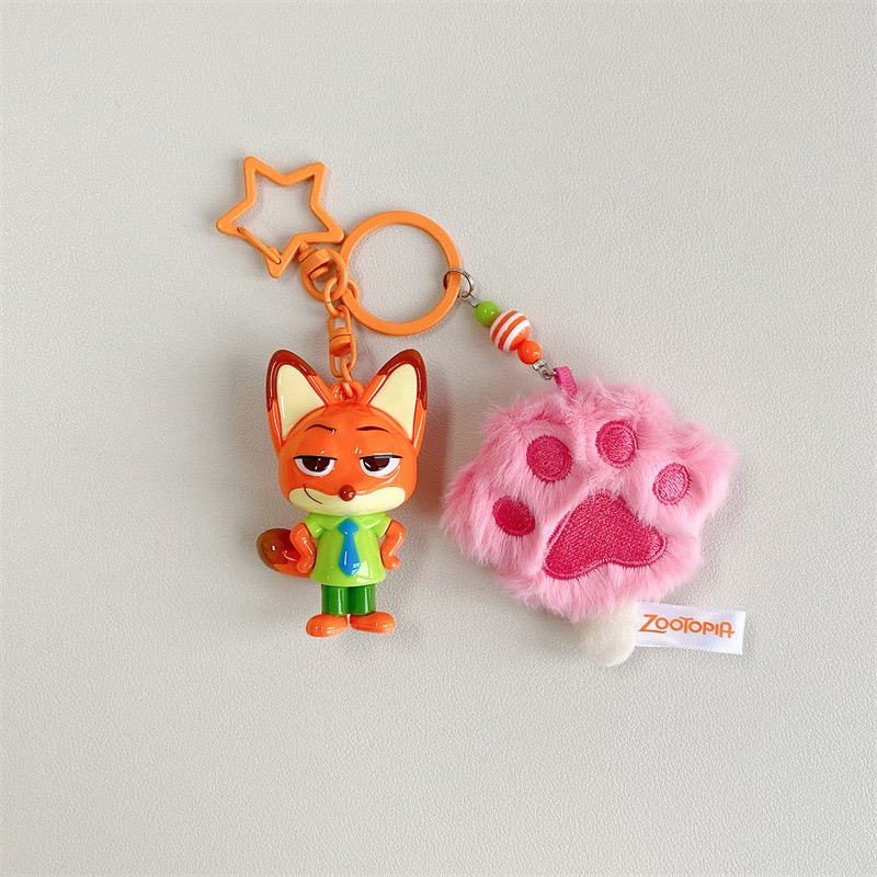 Cartoon Anime Nick Judy Character Keychain Pendant gift ready stock ...