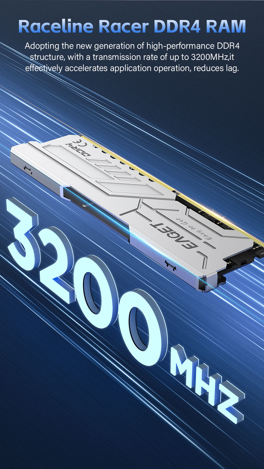 EAGET PS40 RAM DDR4 Memory 3200Mhz For PC (16GB x 2 Pcs) | Shopee Malaysia