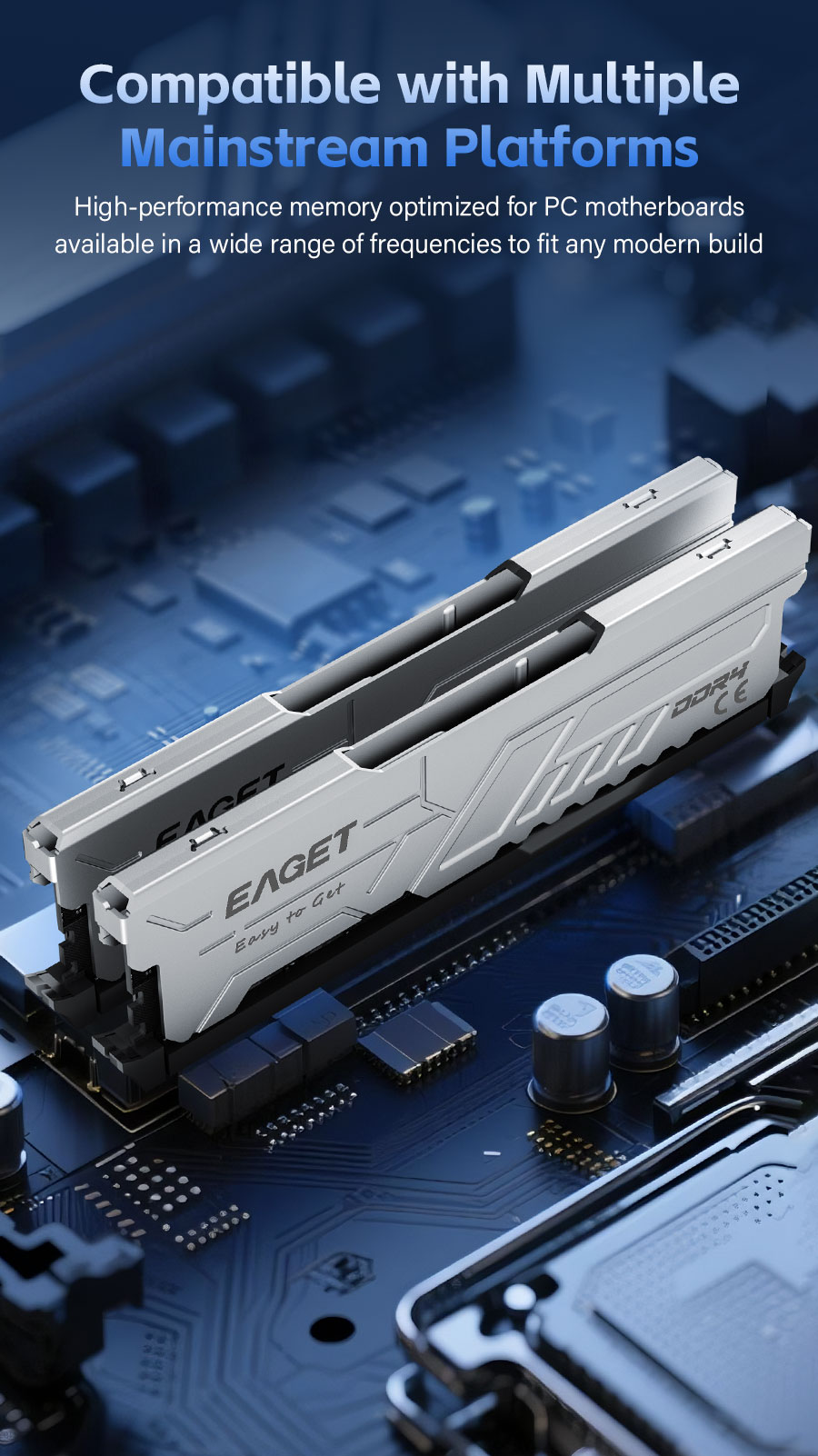EAGET PS40 RAM DDR4 Memory 3200Mhz For PC (16GB x 2 Pcs) | Shopee Malaysia