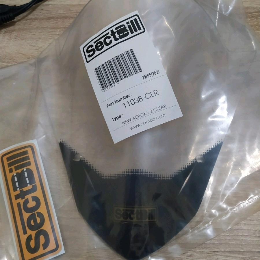 Visor Docilworks Sectbill Aerox V2 Carbon Gradation Windshield for ...