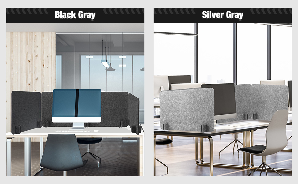 Desk Divider 40x60cm Desk screen baffle Desk Felt Partition Sound ...