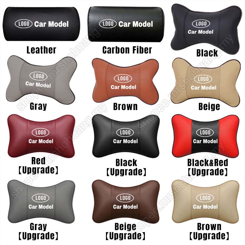 Car Headrest Cover Carbon Fiber Neck Headrest Pillow Protector For ...
