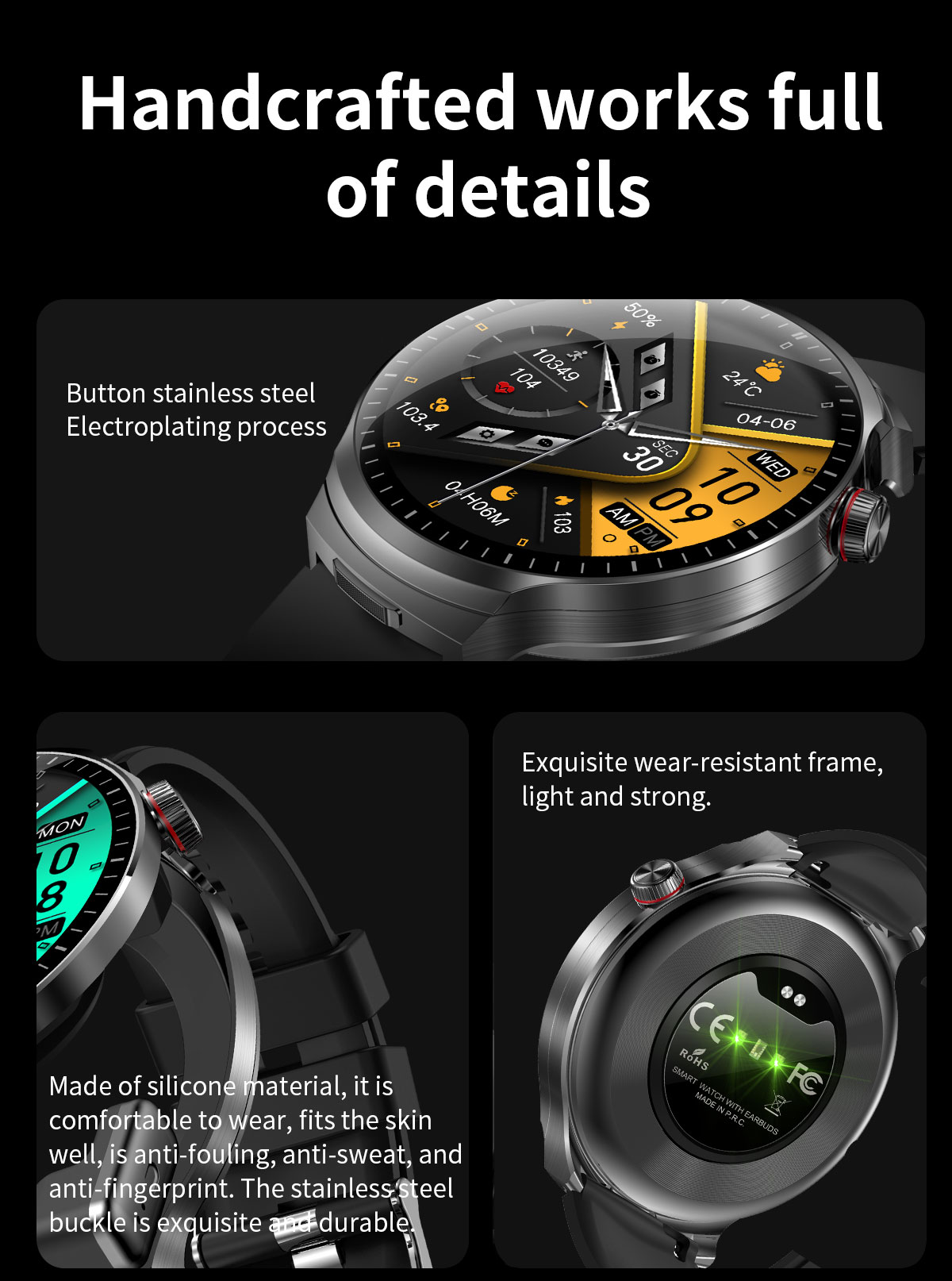 New 2-in-1 smart watch with headphone TWS Bluetooth headphone ...