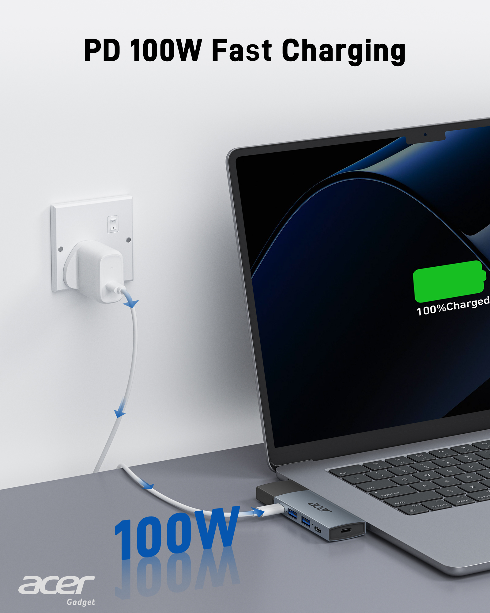 Acer 6 in 2 Detachable USB C Mac HDMI Adapter Multiport Hub Dongle for ...