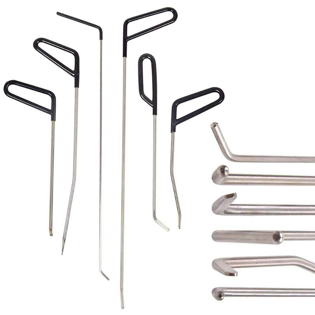 6pcs Car Dent Repair Hooks Stainless Steel Push Rods Car Body Dent ...