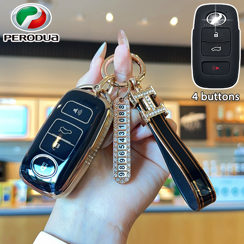Perodua Ativi/Alza/Axia/Myvi car key cover Myvi remote key case Axia ...