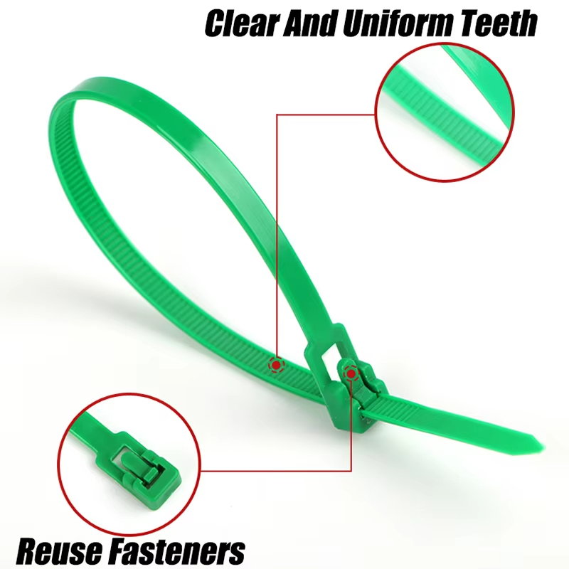 100Pcs Nylon Cable Ties – Releasable Nylon Cable Tie Multi-Purpose |Wire Organizer |Car Repair ...