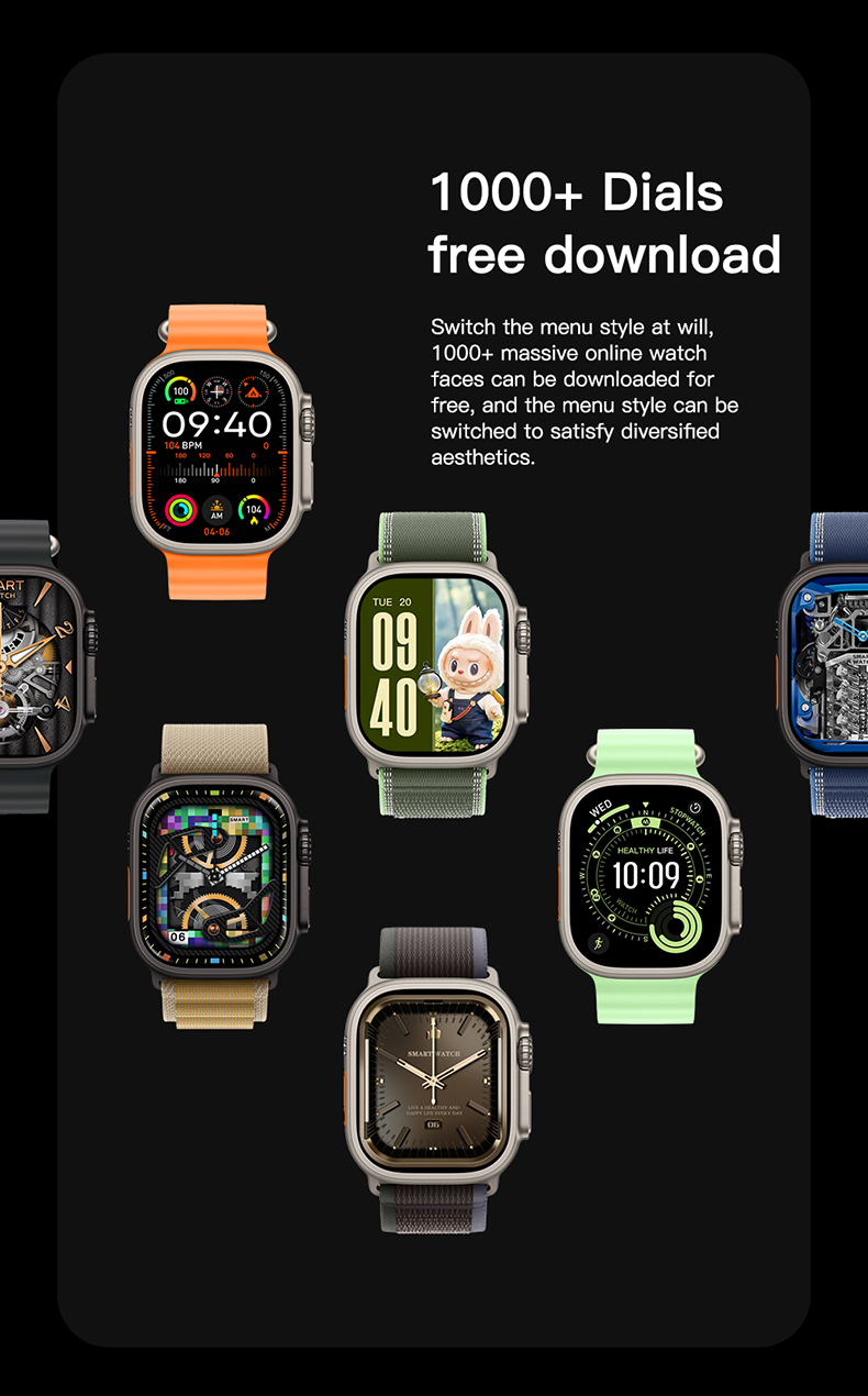 Microwear Ultra 5 Pro Smart Watch WhatsApp Cchat 49mm ChatGPT AI ...