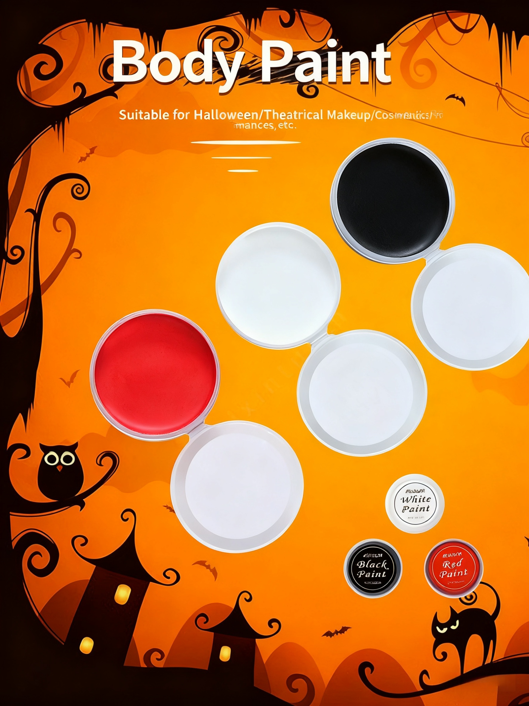 Body Paint Pigments Face Paint Body Paint Opera Clown Paint Face Paint ...