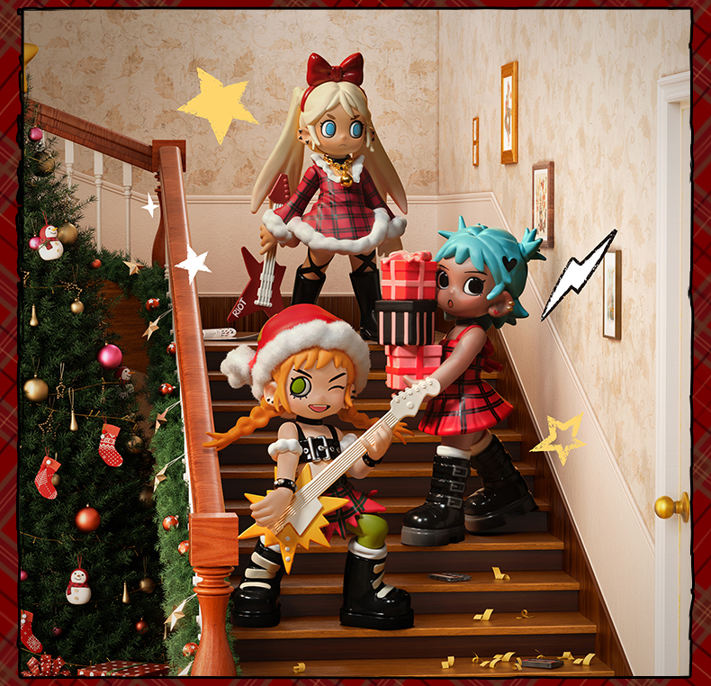 POPMART Peach Lil Riot Holiday Mixtape Series Blind Box | Shopee Malaysia