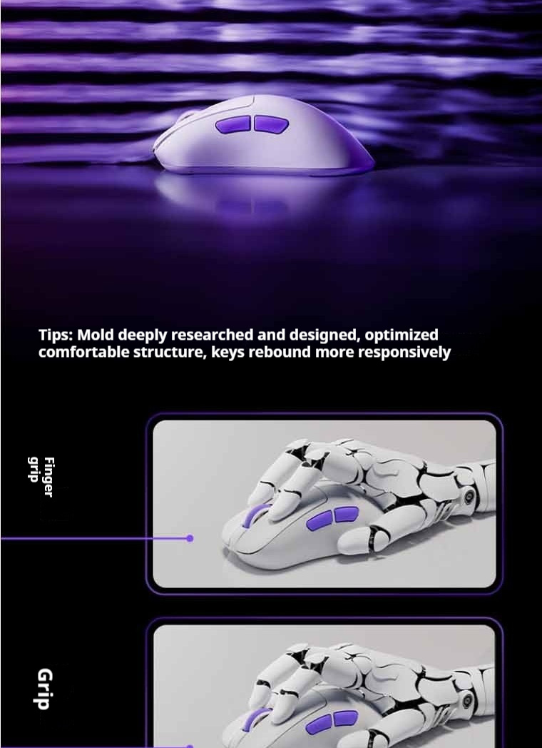 AKKO Nest Three mode Dual 8K Lightweight Ergonomic Office PAW3950 E ...