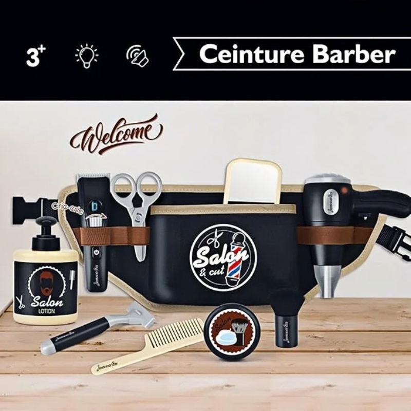 Kids Shaving Kit Haircut Salon Barber Shop Pretend Play Set Toy for ...