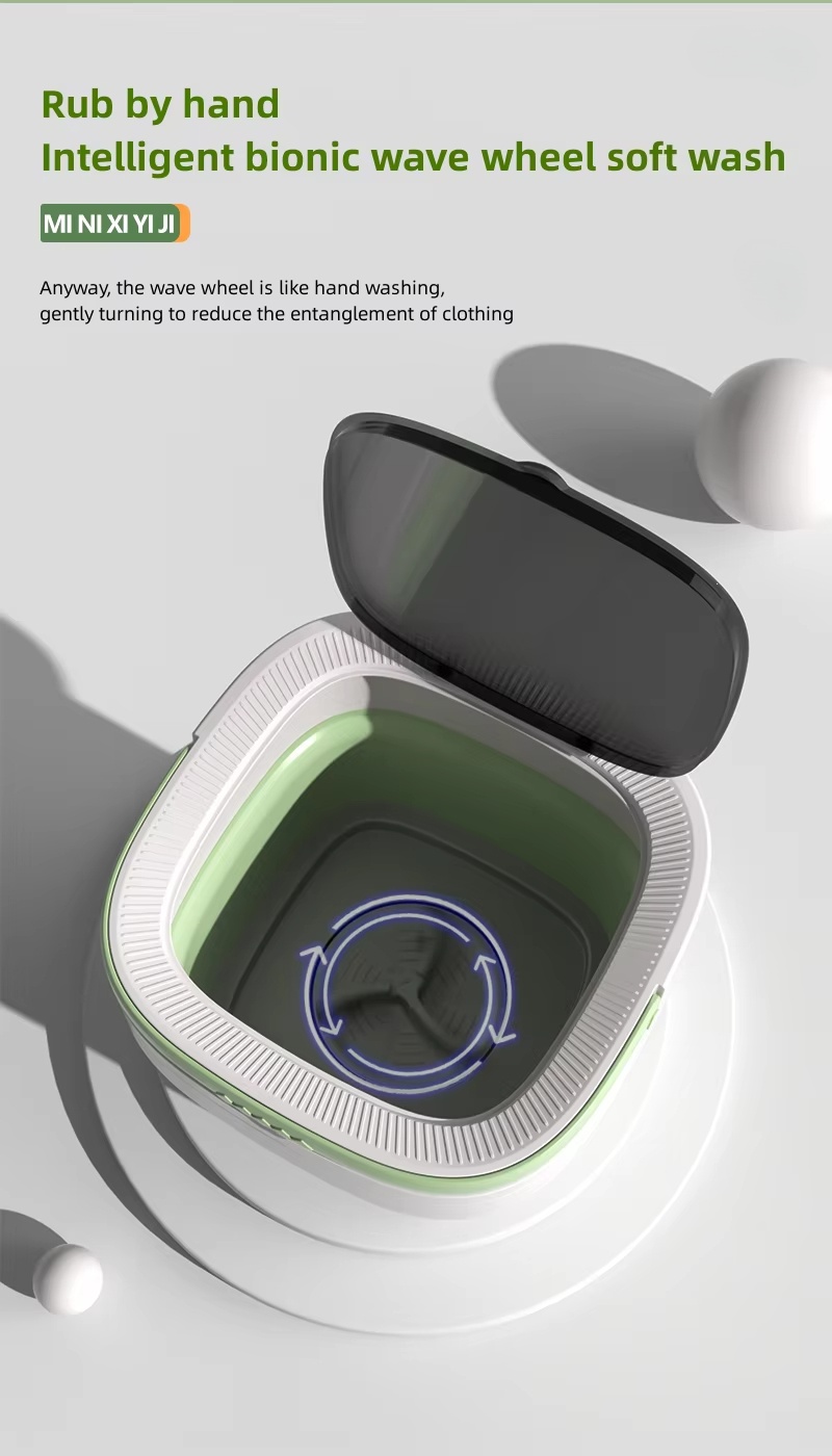 Hisoka Folding Washing Machine Mini Washing Machine With Dryer ...