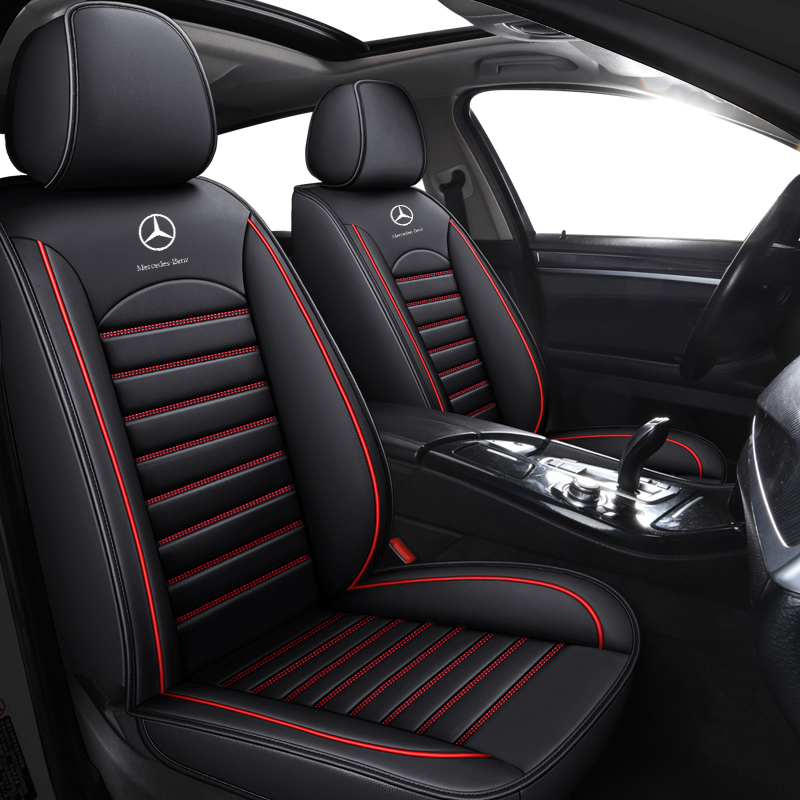 Pu Leather 1PCS Car Seat Covers For Mercedes Ben AMG A C CLA E GLA GLC ...
