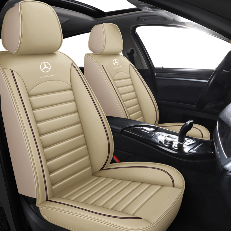 Pu Leather 1PCS Car Seat Covers For Mercedes Ben AMG A C CLA E GLA GLC ...