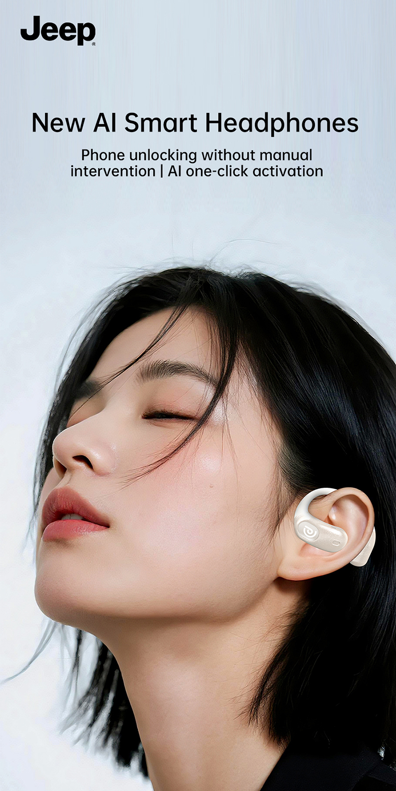 Jeep EX1 Wireless Bluetooth Earphones AI Translator Earbud Real Time ...