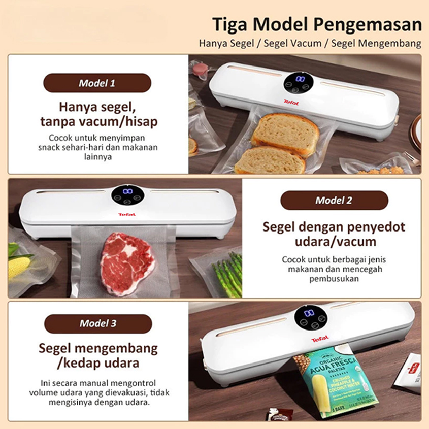 【24 Hour Delivery】Tefal Sealing Machine Kitchen Automatic Vacuum Seal ...