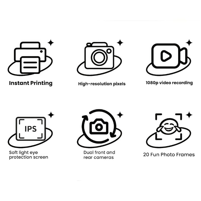Polaroid children's camera produces cartoon digital high-definition ...