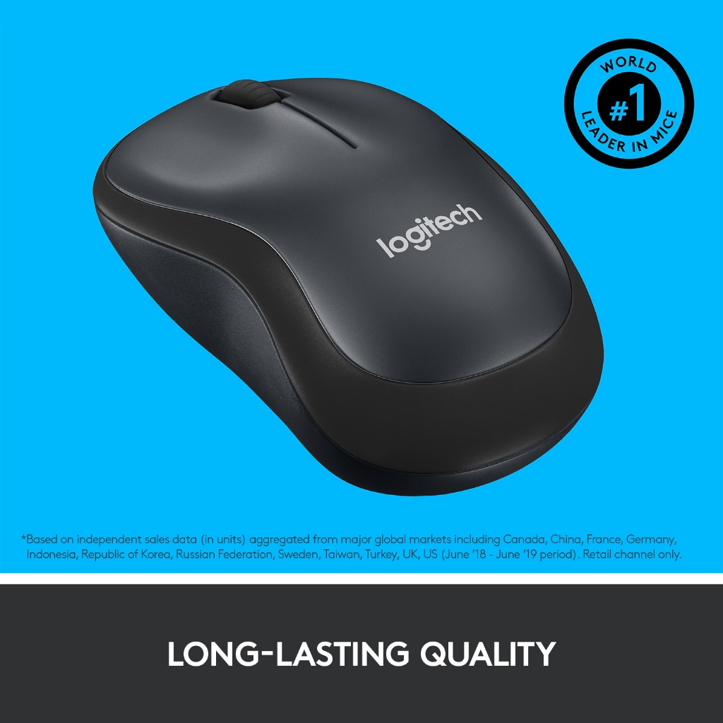 Logitech M220 Silent Wireless Mouse | 18-Month Battery | Free Mouse Pad ...