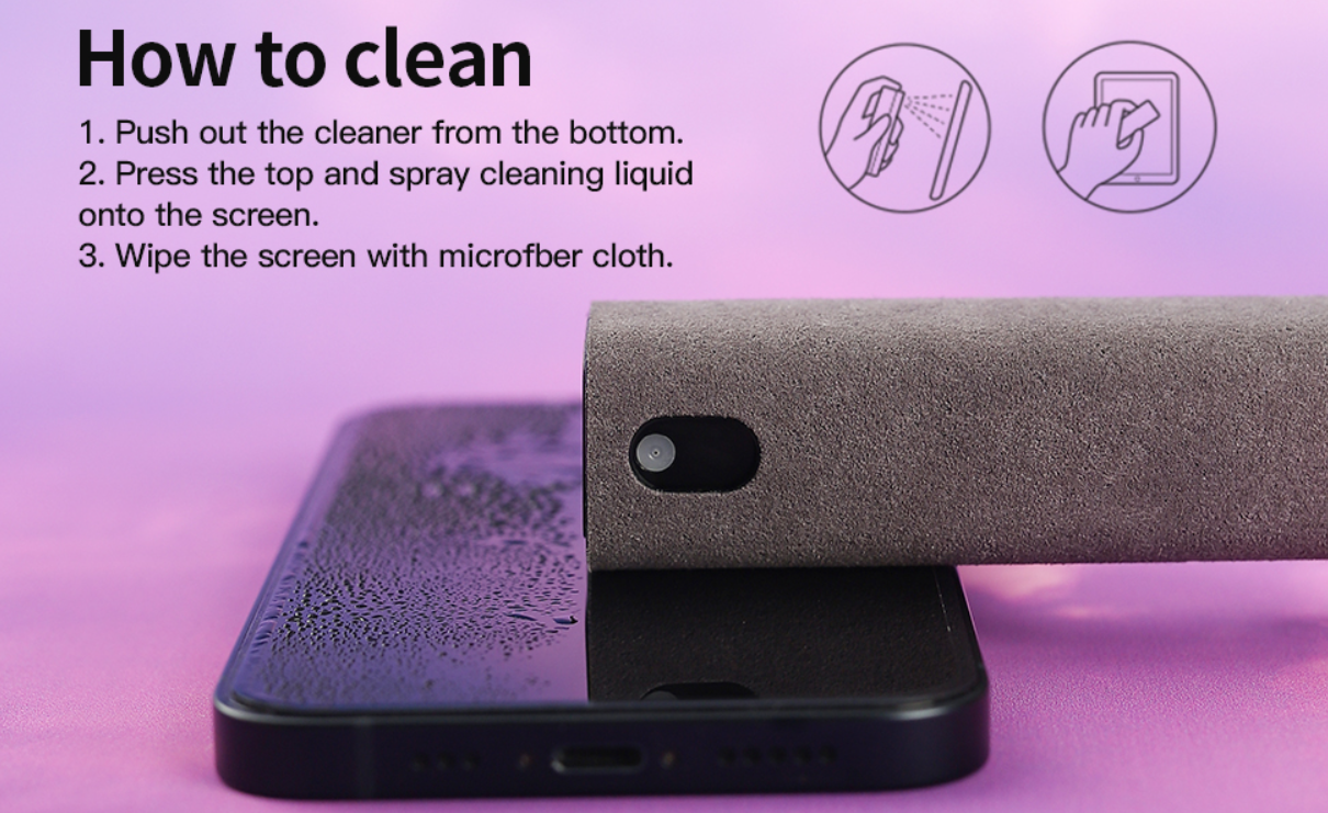 Screen Cleaner Kit, Two in One Screen Cleaner Spray and Wipe ...