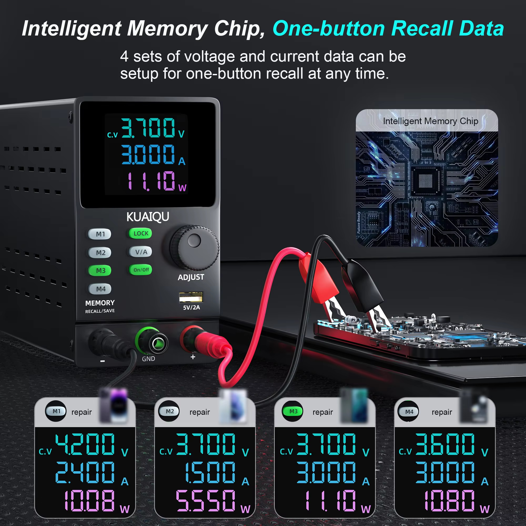 KUAIQU High Precision DC Power Supply 300V 200V Low Ripple Stable DC ...