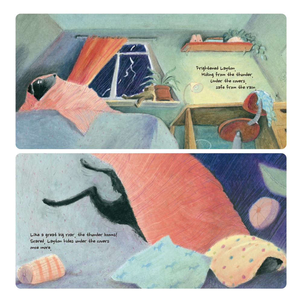 BEAR TALE Kids Emotional Education Picture Book Layton and the Thunder ...
