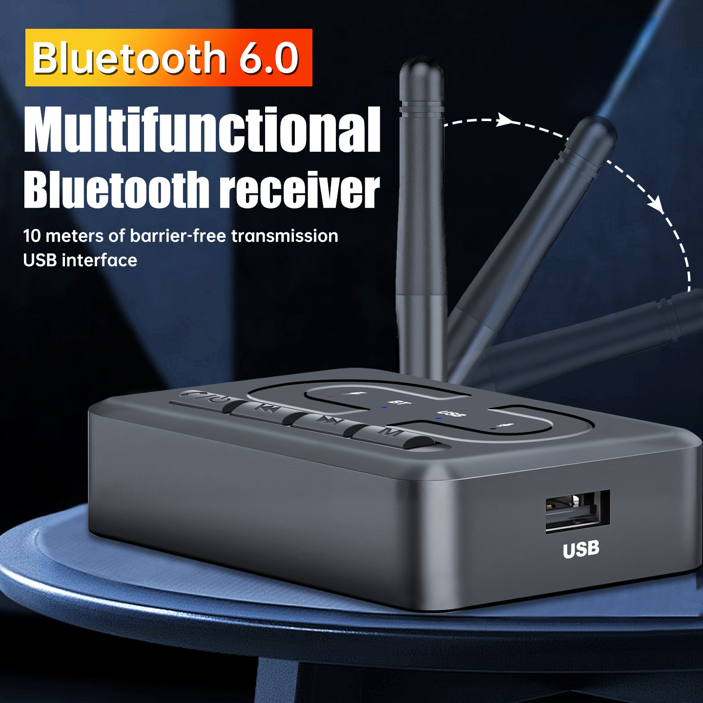 AUX RCA Bluetooth Receiver Adapter for Home Stereo System, HiFi 3.5mm ...