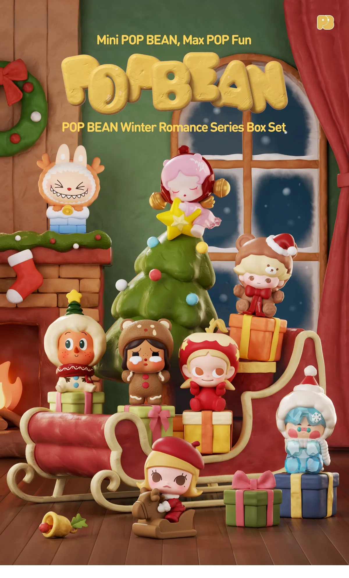 POPMART POP BEAN Winter Romance Series Box Set Secret - Gifts on the ...