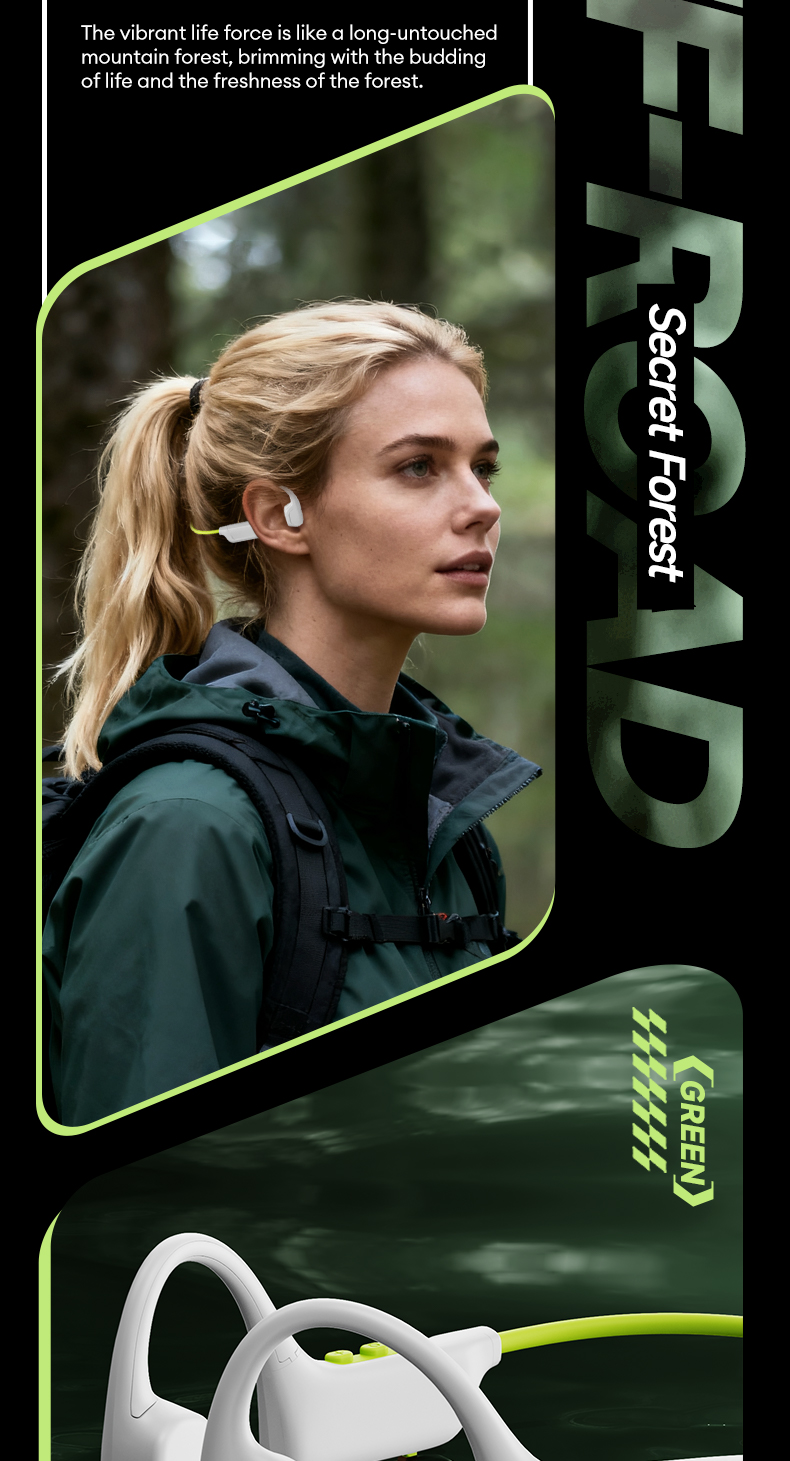 Lenovo S102 Bone Conduction Headphones and Sports Headset with IPX6 Waterproof and Open Ear ...