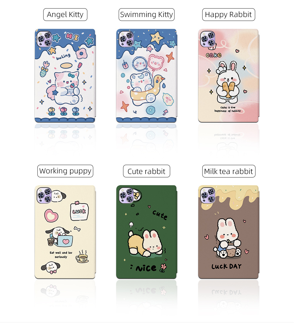 Cute Rabbit Cartoon Tablet Case For Gaming Galaxy X95 X95 Pro X95 Pro ...