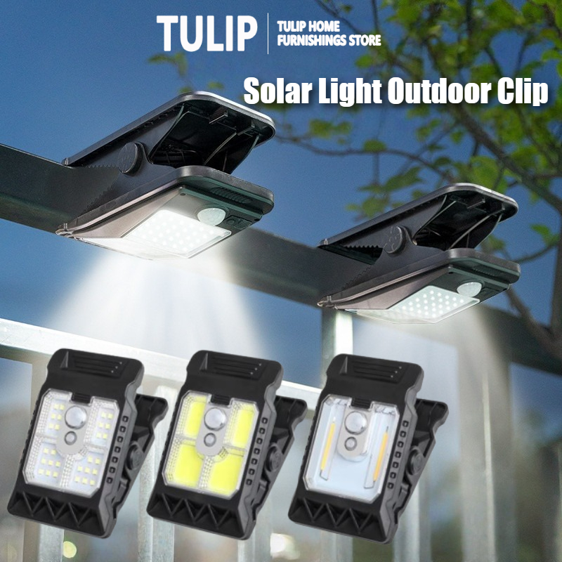 [Ready Stock] Portable Solar Light Outdoor Garden Clip Motion Sensor ...