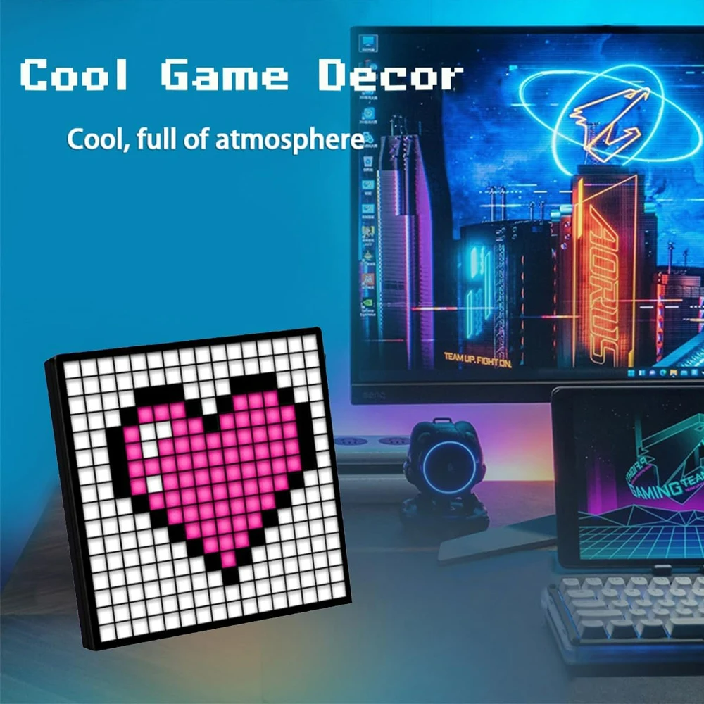 32x32 RGB LED Pixel Display Screen LED Matrix Panel Programmable Pixel ...