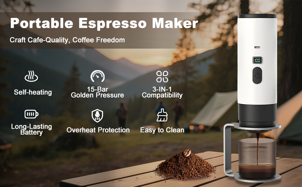 【2025 New】3-in-1 Wireless Electric Capsule Coffee Machine Hot/Cold ...