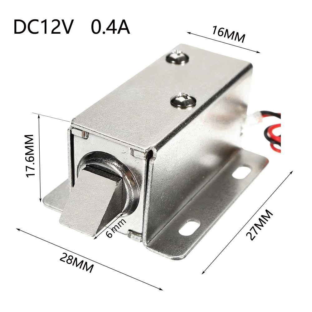 One Piece Electronic Lock Catch Door Gate 12V 0.4A Release Assembly ...