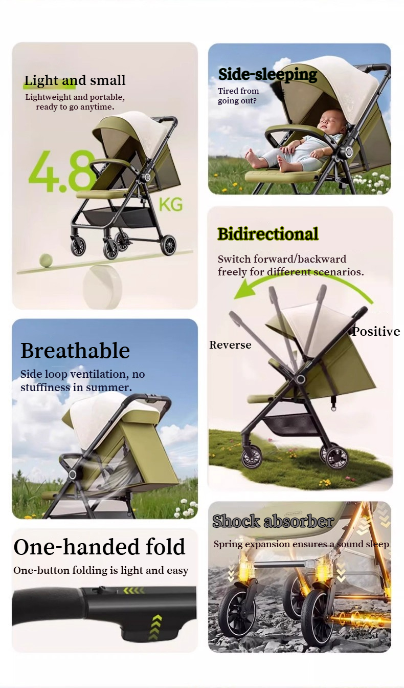 Ready Stock Stroller baby Ultra lightweight Two way Travel baby ...