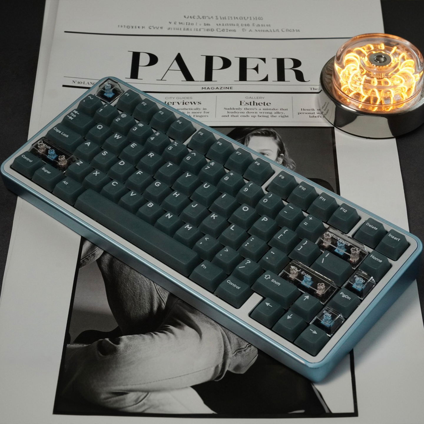 Yongqiu Multicolor Fog Transparent Keycaps with Numberpad Cherry ...