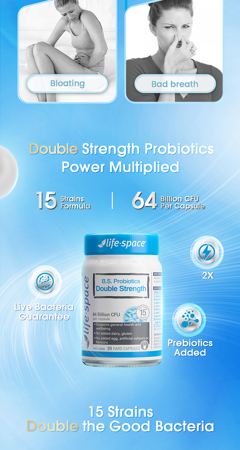LIFE-SPACE B.S. PROBIOTICS DOUBLE STRENGTH CAPSULE | [Double Strength ...