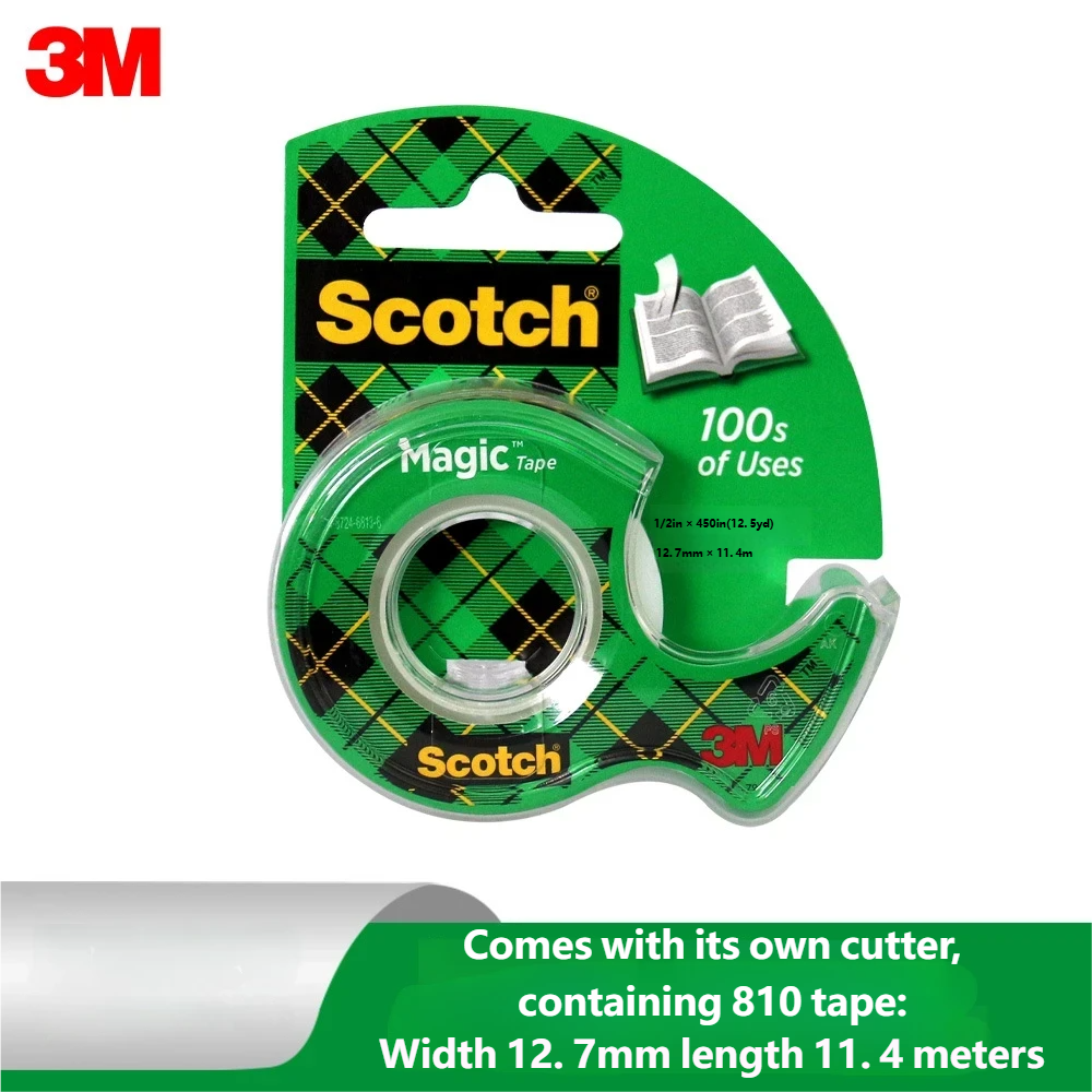 Scotch Magic Invisible Tape-12.7mm * 11.4m Copy Non-Marking Easy-Hand ...