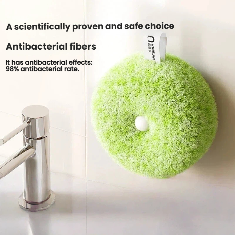 Antibacterial Bath Scrubber - Magic Cleaning Ball for Sink/Countertop ...