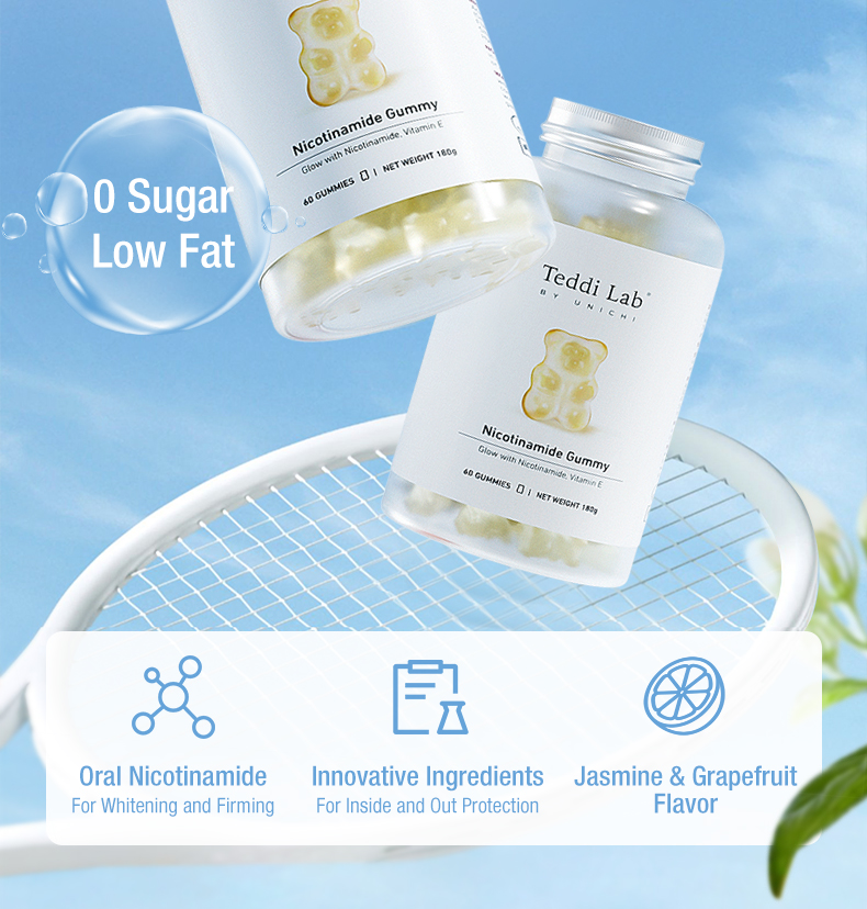 【Official】Unichi Nicotinamide Skin Nourishing Teddi Lab Gummy(60 ...