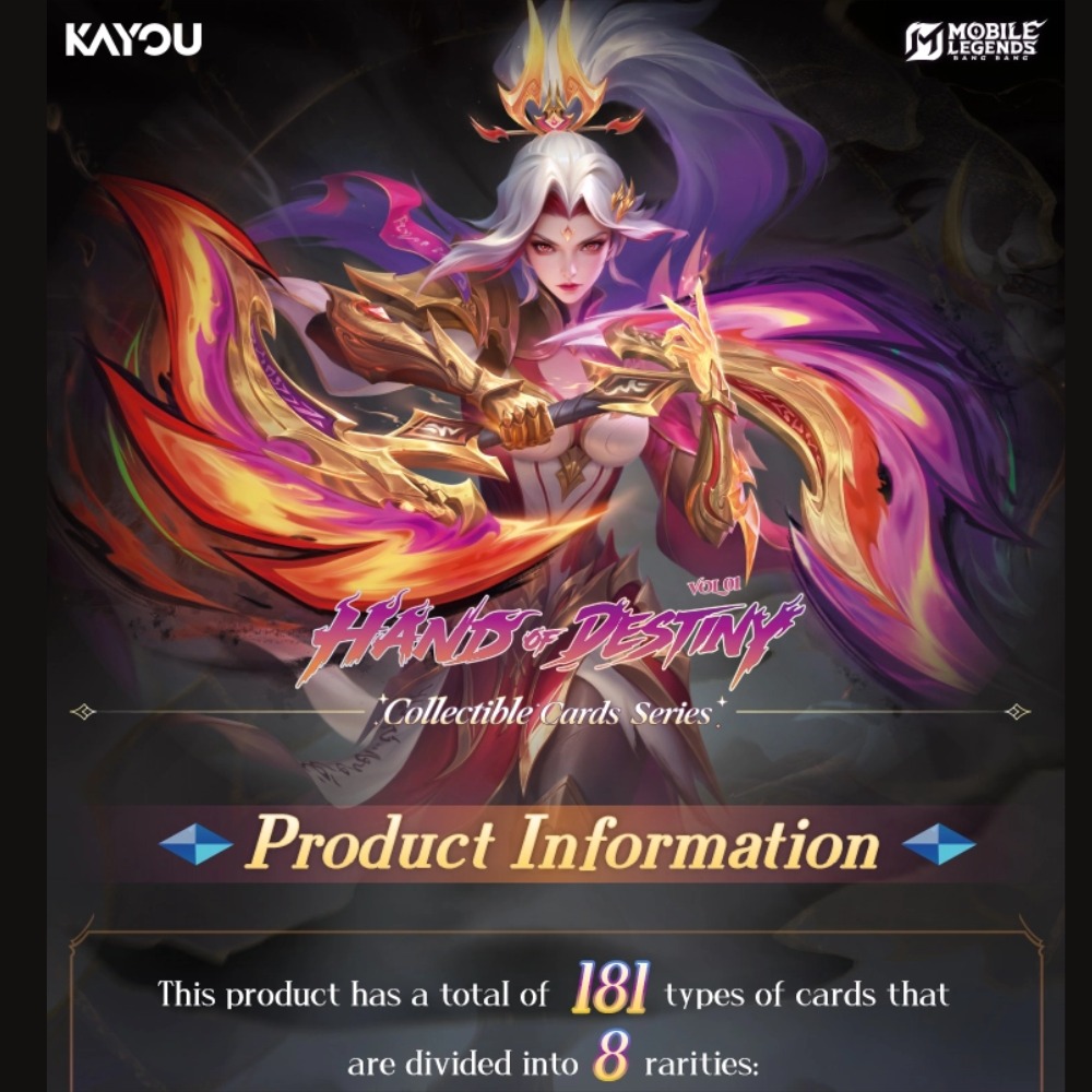 100Pcs MLBB card kayou rare SP/PTR/UR kad Mobile Legends Bang Bang hand ...