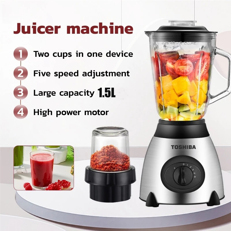 TOSHIBA【10-year warranty】High-speed Blender Large Capacity Blender ...