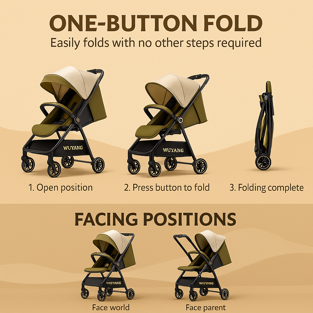 Ready Stock Stroller baby Ultra lightweight Two way Travel baby ...